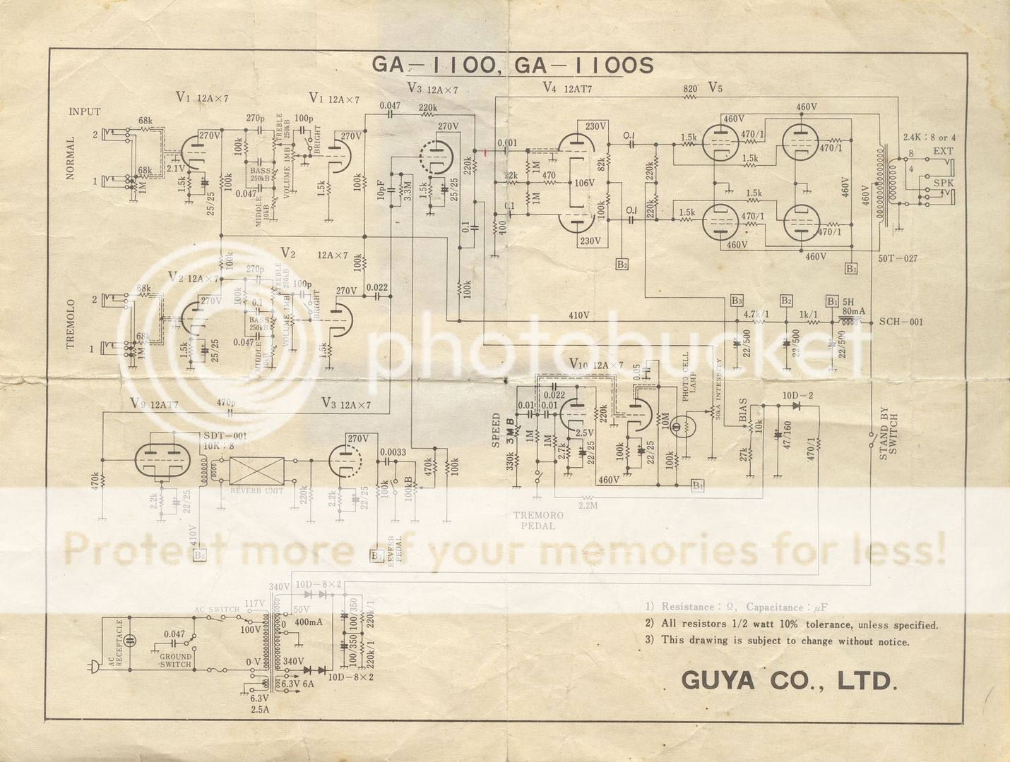NAD: Guyatone GA1100 Reverb Custom