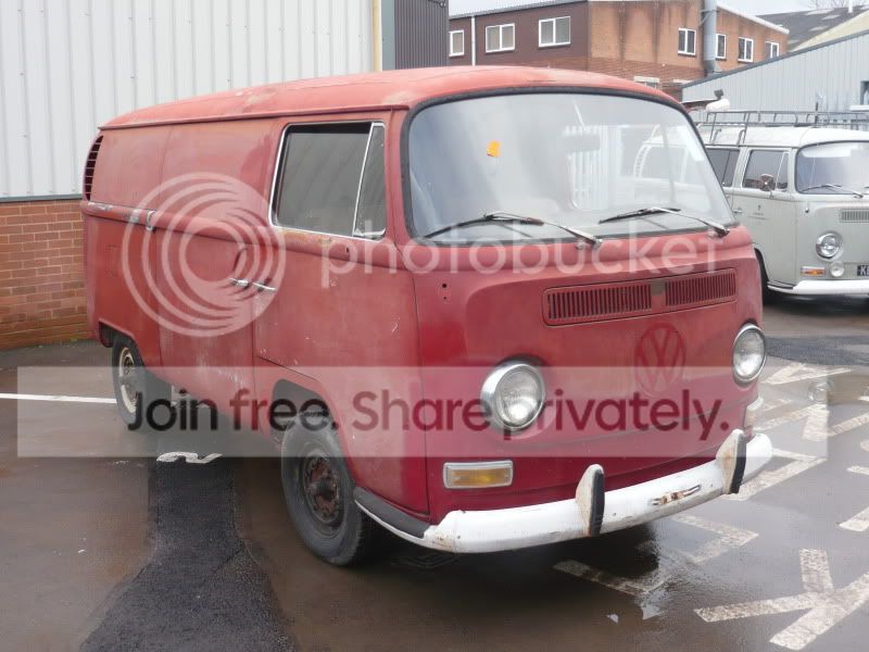 69 Montana Red Panel Van - the new shop bus | Volkswagen Type 2 Early ...