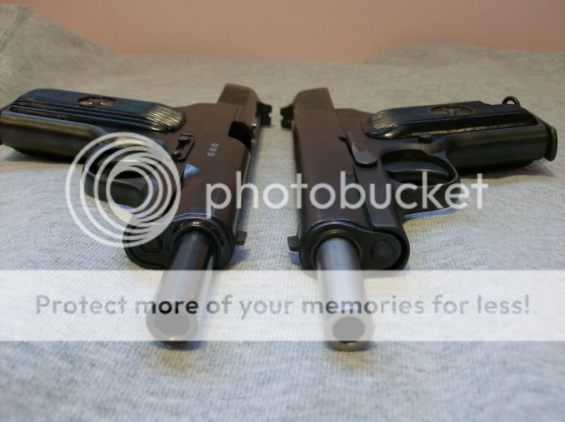 side by side comparo Tokarev TT33 and Norinco M213 (PICS warning ...