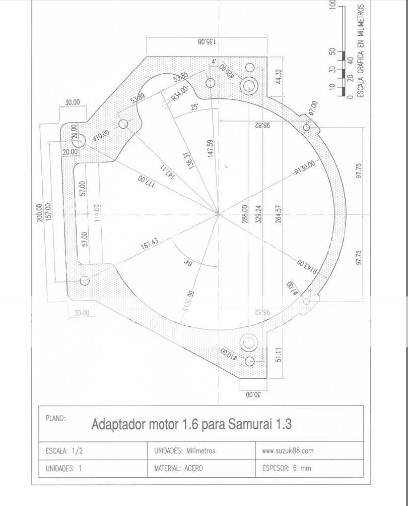adapter plate dimension drawings | Pirate 4x4